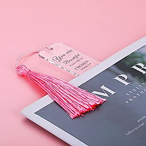 Christian Gifts for Women Acrylic Religious Bookmark Gifts for Women Inspirational Bible Verse Book Mark for Girls Daughter Book Lovers Birthday Christmas Stocking Stuffers Baptism Church Bulk Gifts