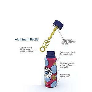 Sustainable Bubble Tree Original Refillable Bubble System Aluminum Bottles (4 Pack of Bubble Solution Made in The USA)