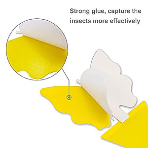 60PCS Yellow Sticky Traps, Dual-Sided, for Capturing Insects Like Gnats, Fruit Flies, Aphids