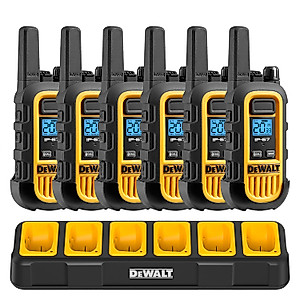 DEWALT DXFRS800 Gang Charger - 6 Port Charger for DXFRS 800 Walkie Talkie Two-Way Radios (DXFRSCH6-800)
