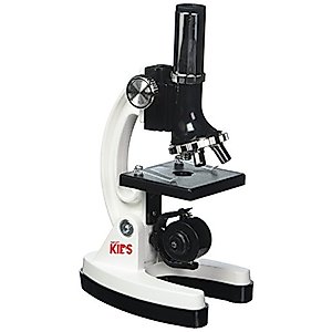 AmScope 120X-1200X Kids Beginner Microscope Kit - Includes IQCrew Science Microscope Accessory Kit