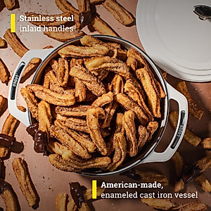 Lodge USA Enamel Dutch Oven 7.5 qt., White