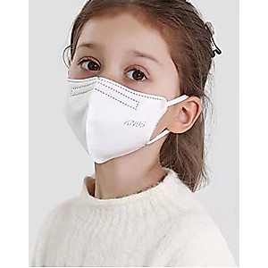 KN95 Face Masks for Kids Individually Wrapped 40 Pack Children's Safety Disposable Face Mask Breathable Protective Face Cover Mask Red 40