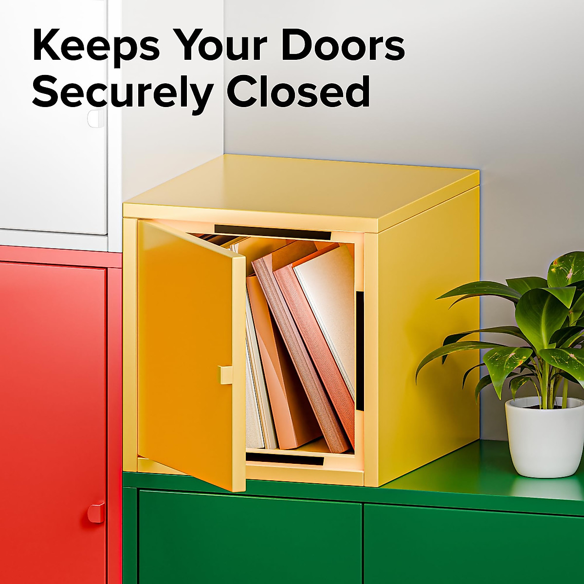 Flexible Magnetic Tape - 1 Inch x 10 Feet Magnetic Strip with Strong Self Adhesive - Ideal Magnetic Roll for Craft and DIY Projects - Sticky Magnets for Fridge and Dry Erase Board