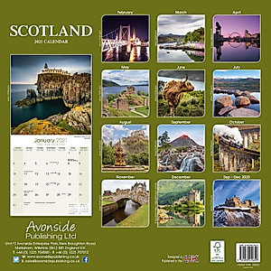 Scotland Calendar - Calendars 2020 - 2021 Wall Calendars - Photo Calendar - Scotland 16 Month Wall Calendar by Avonside