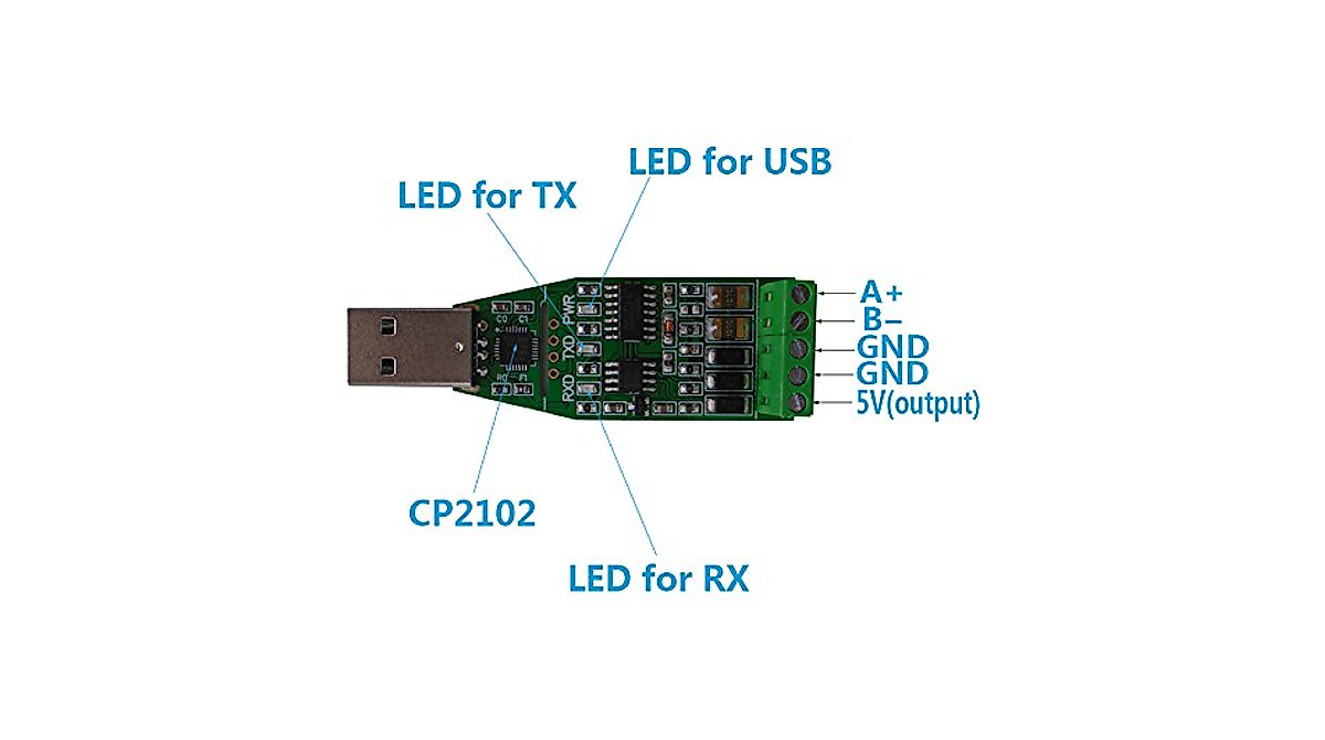 DSD TECH SH-U10 USB to RS485 Converter - Fast Data, Wide Compatibility