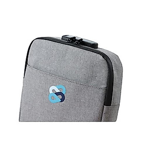 SOLIT Smell Proof Bag with Combination Lock | Activated Carbon Lining | Odor Proof Material | Crossbody Sling Bag | Waterproof Shell | Medicine Bag | Advanced SBS Zipper