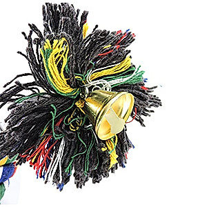 WishLotus Bird Perches, Parrot Colorful Climbing Rope Swing Toys Parrot Stand with Bell and Hanging Clip for Parrots, Budgies, Macaws, Parakeets, and Other Small Birds. (100cm)