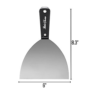 Bates- Putty Knife, 6 Inch, Flexible, Spackle Knife, Scrapper, Metal Scraper, Drywall Spackle, Paint Scraper Tool, Putty Knife Scraper, Metal Paint Scraper, Wall Scraper, Putty Scraper, Spackler