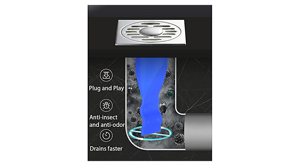 Adjustable Shower Drain Valve for Odor Prevention