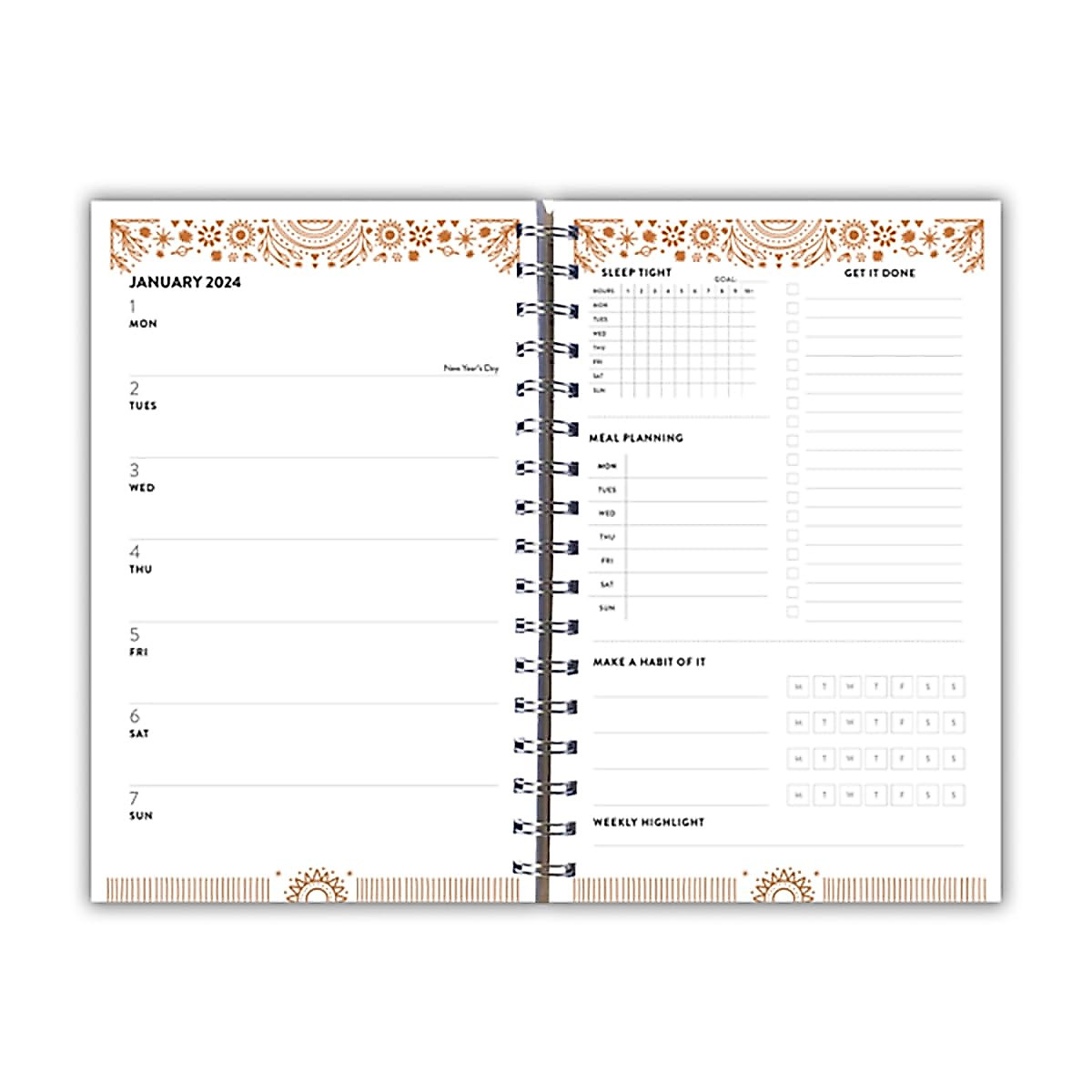 Goal Getter 2024 Weekly & Monthly Planner, 16-Month Lifestyle Planner: September 2023 - December 2024, 9" x 6" - Here and Now
