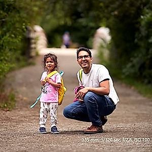 Lightdow 135mm f/2.8 FE UMC Full Frame Telephoto Lens for Canon Rebel EOS 80D 77D 70D 60D 50D 7D 6D 5D 5DS 1DS T7i T7s T7 T6s T6i T6 T5i T5 T4i SL2 and SL1 Digital SLR Cameras Black