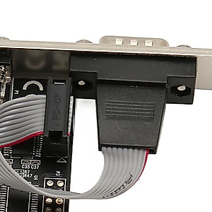 2 Port PCIE RS232 Serial Card with Full Size Bracket, Supports for Windows, for Linux, 256 Byte FIFO Depth, for POS Systems, Scanners, Printers