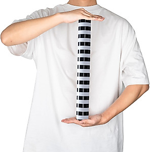 RUSPEPA Wrapping Paper - Mini Roll - Black and White Stripe Design Perfect for Wedding, Birthday, Baby Shower, Party - 17.5 Inch X 32.8 Feet