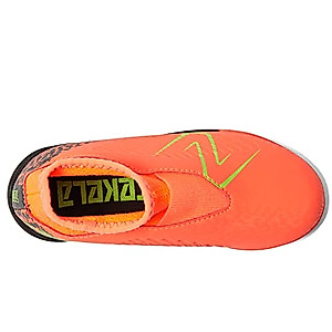 New Balance Boy's Tekela V4 Magique Tf Soccer Shoe, Neon Dragonfly/Black/Coloro Green, 5.5 Big Kid