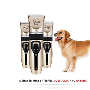 TITA-DONG Heavy Duty Pet Grooming Clippers Kit, Ceramic Material, Low Noise, Suitable for Small Dogs, Cats, Birds, and More