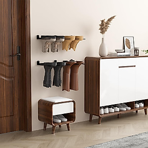 ORLESS Wader Hangers 4-Pair Boot Rack Garage Storage, Cowboy Boot Holder, Metal Wire Organizer for Entryway