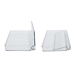 Meprotal Wall Mounted Shower Caddy Adhesive Shower Shelves Clear Plastic Shower Organizer for Bathroom Storage Shampoo Organizer Makeup Organizer (2 Pack, 9.3" x 4.17")