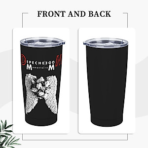 KMATELONE Depeche Music Mode Cup Stainless Steel Vacuum Insulated Travel Mug With Lid and Straw Cups Thermal Coffee 20 Oz