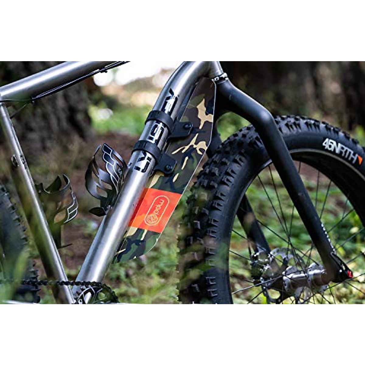 Portland Design Works | Mud Shovel 6.5 Front Bicycle Fender, Woodland Camo