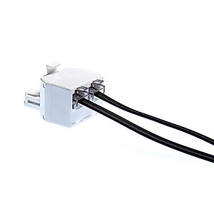 THE CIMPLE CO Duplex Jack Phone Wall Adapter - 1 Pack, White - 2-Way Phone Splitter (2 Lines) Wall Jack Phone RJ11 Adapter