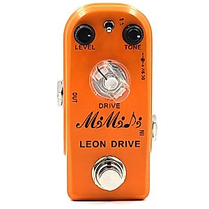 MIMIDI Leon Ultimate Drive Electric Guitar Effect Pedal True Bypass With 4 functional knobs(LEVEL/TONE/HP&LP) Aluminum Alloy（316）