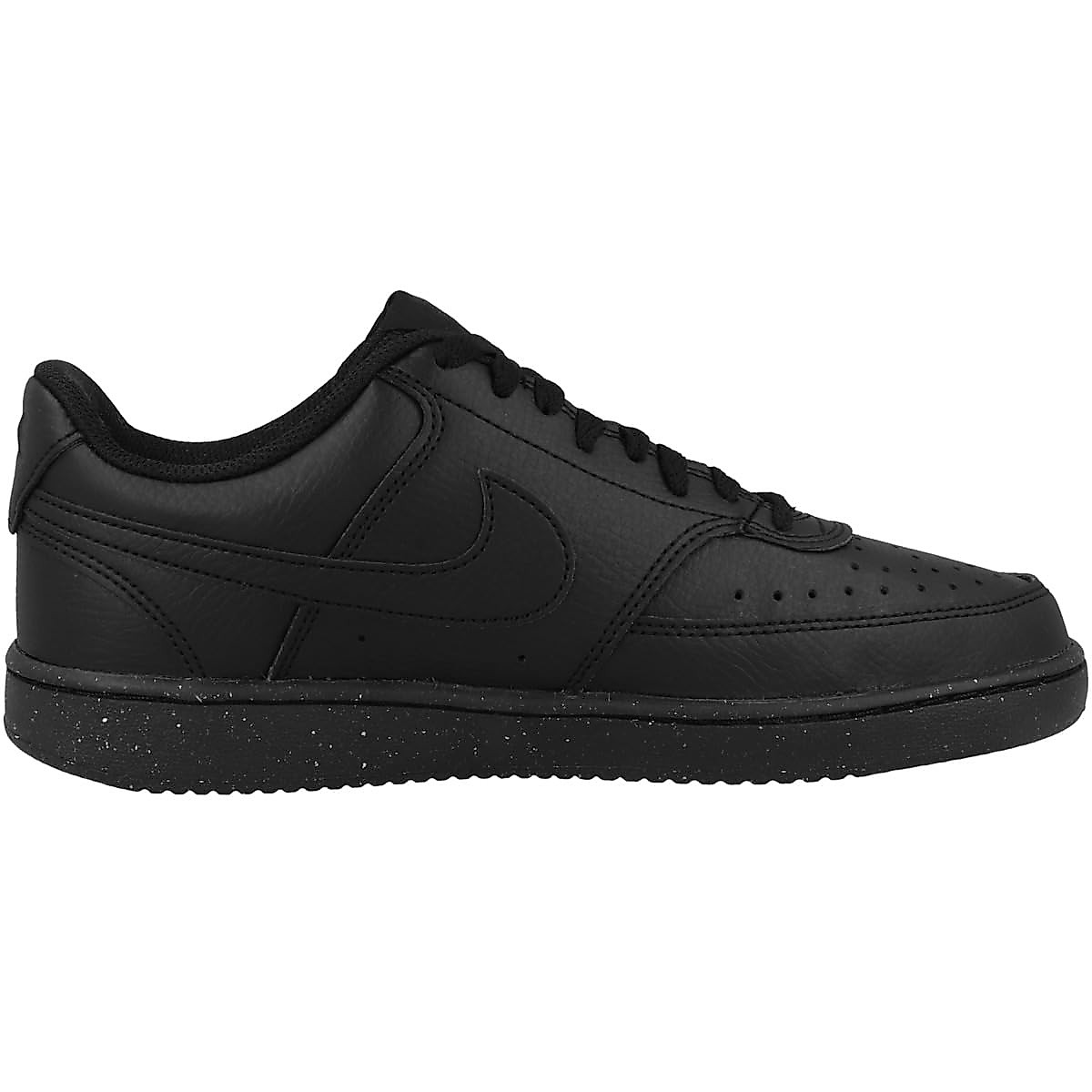 Nike Men's Court Vision Low Next Nature Shoes Sneaker, Black/Black-Black, 8.5