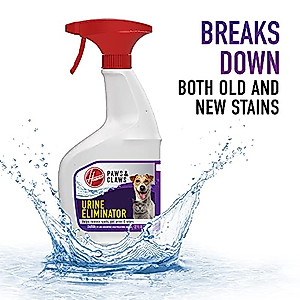 Hoover Paws & Claws Urine Eliminator Spray, 22 oz., 2 Pack, Fresh Scent, Pet Spot and Stain Remover for Carpet & Upholstery, Tackles Tough Pet Messes & Stains, Pair with Hoover Carpet or Spot Cleaner