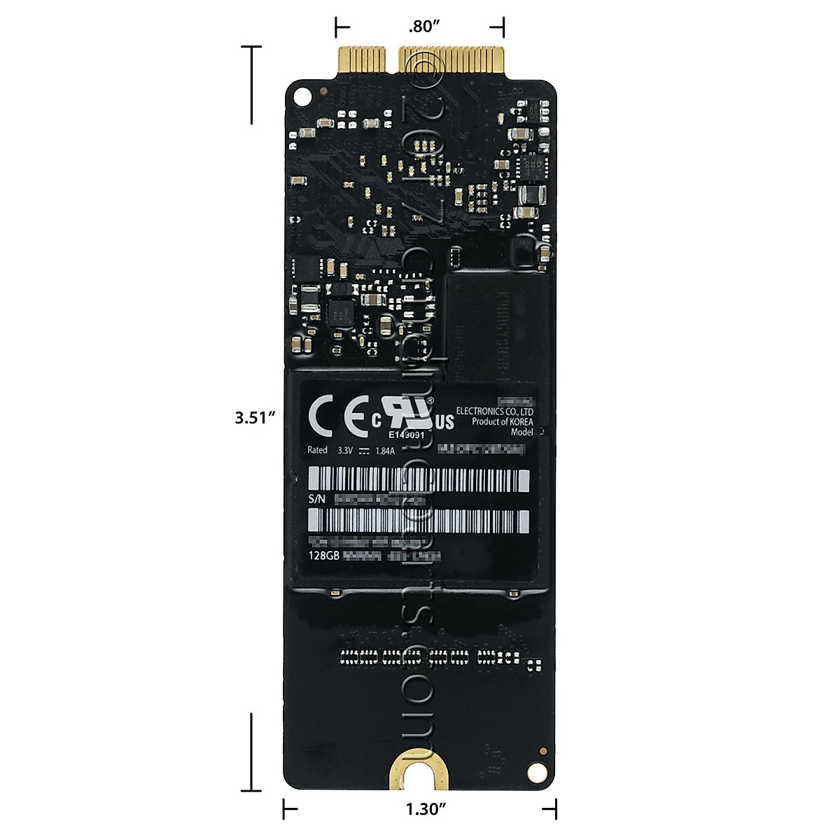 Odyson - 128GB SSD Replacement for Apple MacBook Pro 13" A1425 / 15" A1398 (Late 2012-Early 2013)