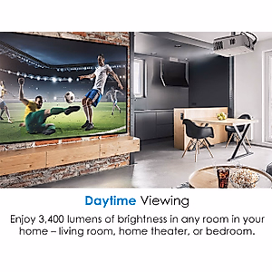 Optoma UHD30 True 4K UHD Gaming Projector | 16ms Response Time with Enhanced Gaming Mode | Lowest Input Lag on 4K Projector | 240Hz Refresh Rate | HDR10 & HLG