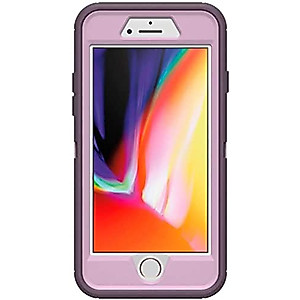 OtterBox DEFENDER SERIES Case for iPhone SE (2nd Gen - 2020) & iPhone 8/7 (NOT PLUS) - Retail Packaging - PURPLE NEBULA (WINSOME ORCHID/NIGHT PURPLE)