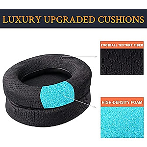 SOULWIT Ear Pads Cushions Replacement for SteelSeries Arctis 1/Arctis 3/Arctis 5/Arctis 7/Arctis 9X/Arctis Pro/Arctis Prime Headset, Earpads with Noise Isolation Foam