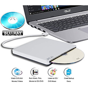 External 3D Blu-ray and DVD CD Players USB 3.0 SuperDrive Optical Drive for Apple iMac 27 21.5 Inch Mac Pro Book 2019 2020 2021 2022 Desktop Computers PC, Dual Layer 8X DVD+-RW DL 24X CD Writer