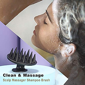 BESTOOL Detangling Brush for Curly Hair 3 pcs Set with Detangler Brush, Spray Bottle, Silicone Shampoo Brush - Great for Natural Curly, Thick, All Wet or Dry Hair (Black)