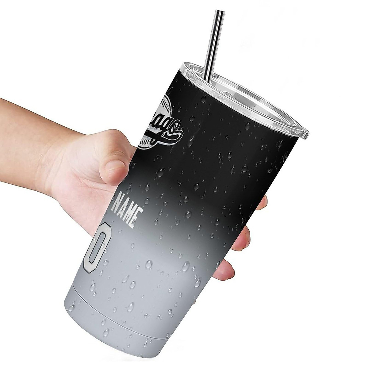 Custom Car Tumbler,Tumblers Stainless Steel 20.8oz,Personalized Baseball Cup,Sports Travel Coffee Mug,Customized Presents Gifts for Mother's Day Friends Fan Players Coach Lovers,Custom Number and Name