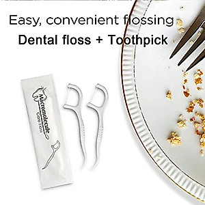 150 Pack Dental Floss Picks Individually Wrapped, Floss Single Bag, Travel Dental Floss, Unflavored Floss Picks, Dental Flossers, Floss Sticks, Tooth Floss, Dental Picks Disposable