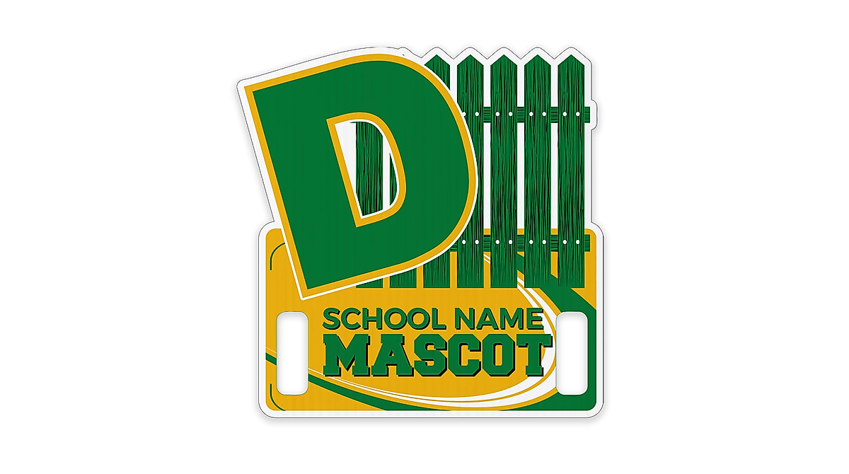 Custom D-Fence Sign for School Spirit | VictoryStore