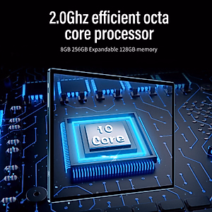 2 in 1 Tablet, 10.1 Inch Tablet with Keyboard, 8GB RAM 256GB ROM, 4G Calling, Octa Core CPU, FHD Plus Screen, 5G WiFi Tablet for Android 12 (US Plug)