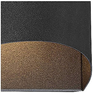 Possini Euro Design Ratner Modern Outdoor Wall Light Fixture Black LED Downlight Dark Sky 5 1/2" for Exterior Barn Deck House Porch Yard Patio Outside Garage Front Door Garden Home Roof Lawn