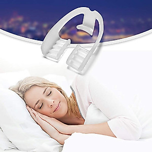 Food Grade Bruxism Splint Sleeping Aid Tool Dental Mouth Guard Teeth Brace Dental Health Tooth Protector Oral Care(Transparent)