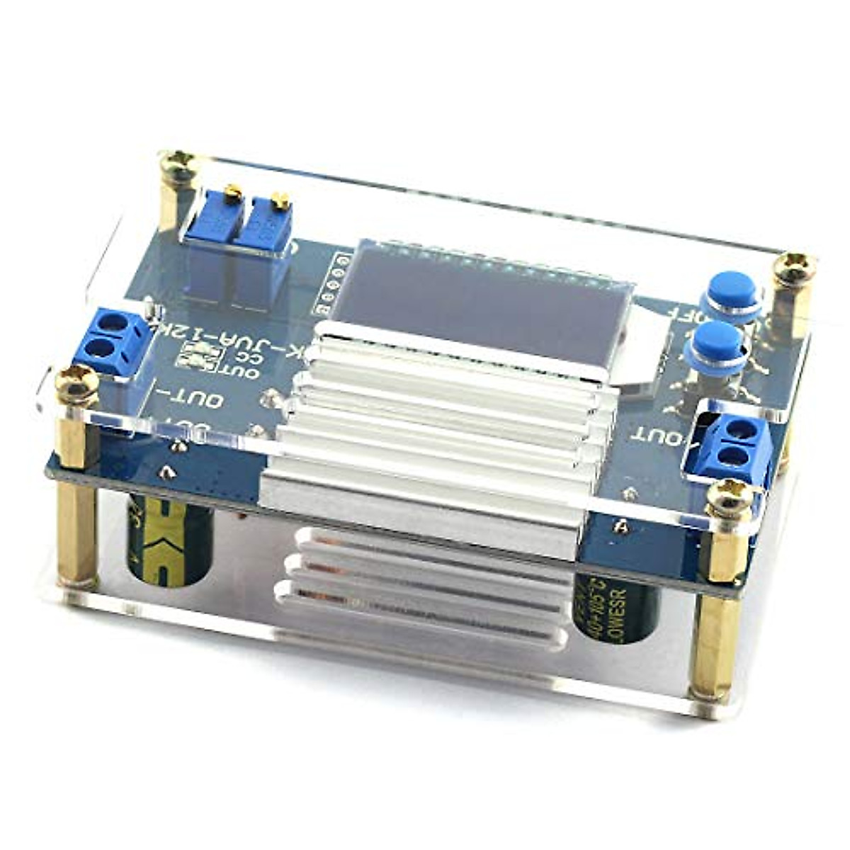 DZS Elec DC-DC Buck Converter Module 5.3-32V 24v to 1.2-32V 5v 9v 12v 12A 160W Large Power Adjustable Step Down Voltage Regulator CC CV Power Supply with LCD Display