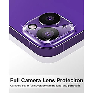 POROLIR [3 Pack Compatible for iPhone 14 Plus ＆ iPhone 14 Camera Lens Protector 9H Tempered Glass, Anti-Scratch, Ultra HD, Case Friendly Camera Covers for iPhone 14 6.1" and iPhone 14 Plus 6.7"