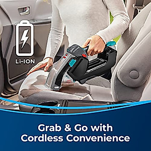 BISSELL Stain Eraser Duo, 2-in-1 Cordless Portable Deep Cleaner and Hand Vacuum with PET PRO OXY Spot & Stain Formula, 3705, Black, Large