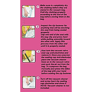 Storage Army [Pack of 5 Medium Storage Bags Sealed Compressed Vacuum Bag Save Storage Space Home Organizer & Travel Storage Saver Bags Protection Against Water | Odor | Mildew | Dust | Dirt | Insects