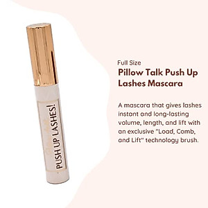 Charlotte Tilbury Pillow Talk Mascara & Eyeliner Beautifying Eye Filter Set:: Push Up Lashes Volumizing & Lengthening Mascara for Eyelashes and Pillow Talk Eyeliner