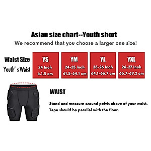 DGXINJUN Youth Kids Padded Compression Short Hip Portector 5 Pads Football Girdle