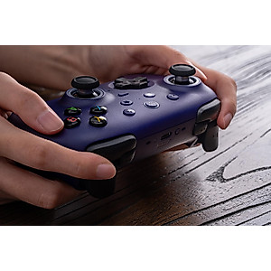 8BitDo Ultimate 2 Wireless Controller for Windows & Android, Gaming Controller with TMR Joysticks, Switchable Hall Effect/Tactile Triggers, RGB Fire Ring, 8Speed Wireless Tech, Purple