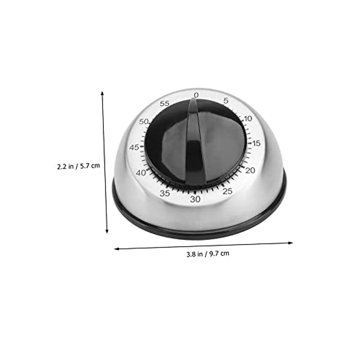 Yardwe 3 pcs Kitchen Timer Steaming Timer Chef Timer Rotating Minute Timer Food Cooking Timer Stainless Steel Baking Timer Boiled Egg Timer Household Child Decorate Metal Inside