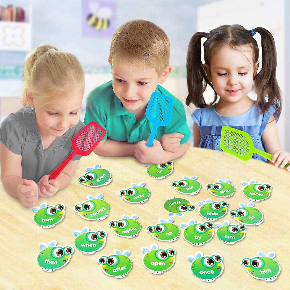 SpringFlower Sight Word Game, Sight Word Educational Toy for Age of 3,4,5,6 Year Old Kids, Boys & Girls,Homeschool,Visual, Tactile and Auditory Learning, 120 Pieces