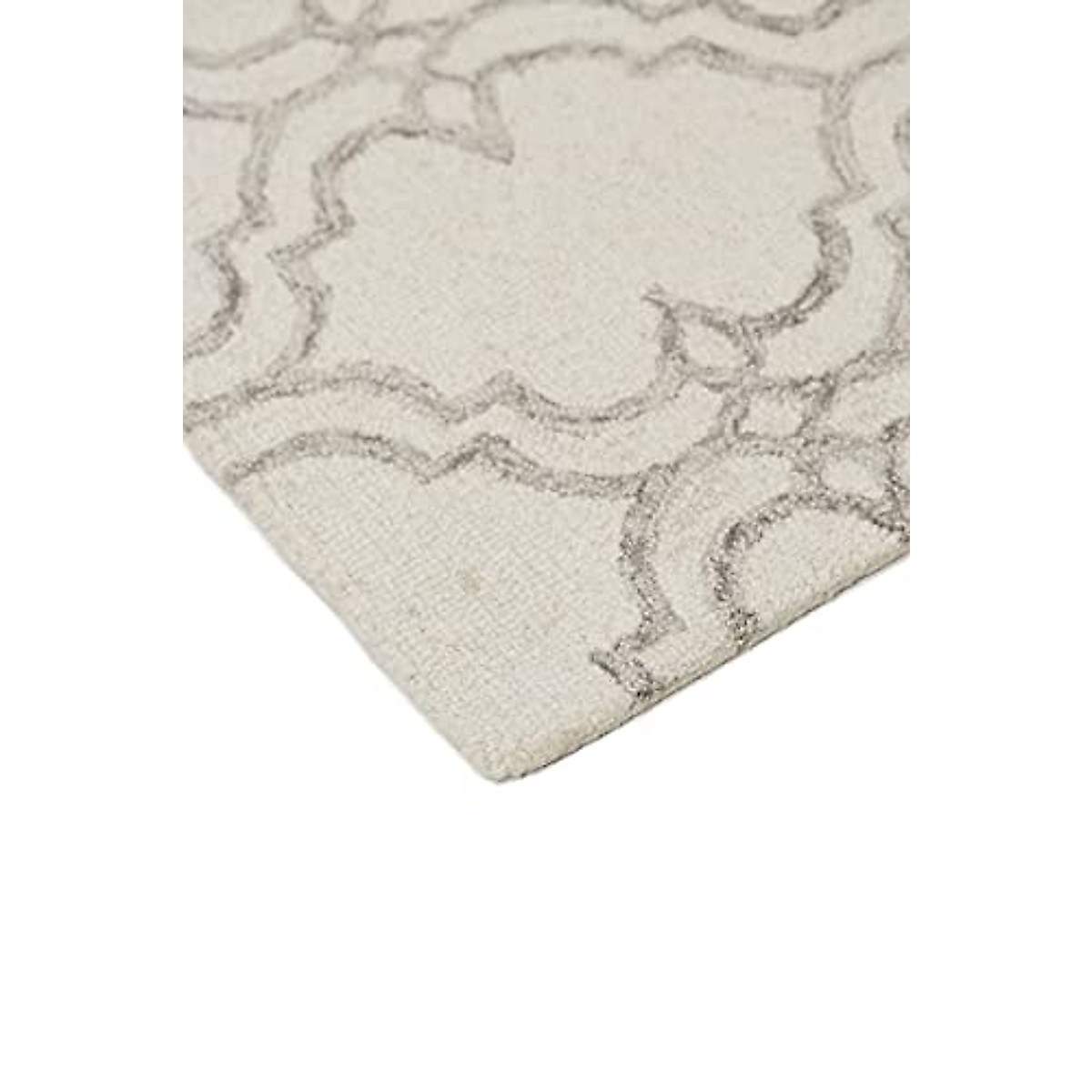 Feizy Rugs - Rhett Ornamental Trellis Print Rug, Warm Gray/Ivory, 8ft x 10ft Area Rug